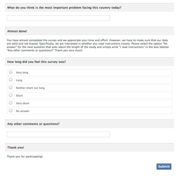 Facebook Runs Strange Political News Quiz, Says It Was A Test