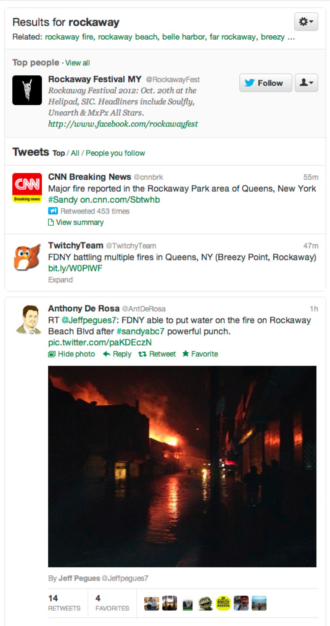 Tracking Hurricane Sandy News Through Twitter