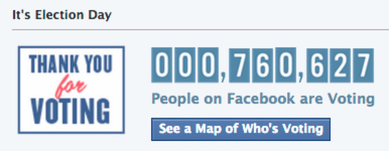 Facebook Offers Real Time Map Of "America Votes 2012"