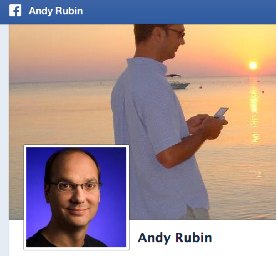 Post-Android, Google's Andy Rubin Has Been Busy On Facebook