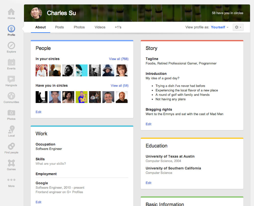 One-Upped: Google Improves Profiles & Pages In Wake Of Facebook's News ...