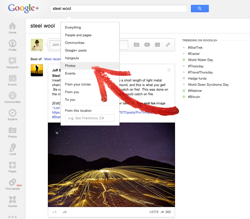 Filter Feature Allows For Photo-Only Google+ Searches