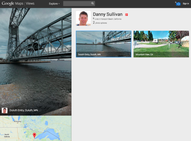Up Close With Google Views, 360º Photo Spheres Plotted On Google Maps