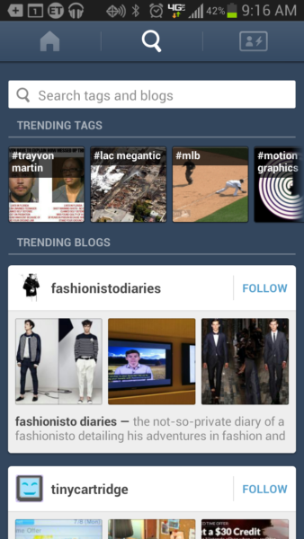 Trending Tags Surface On New Tumblr Apps