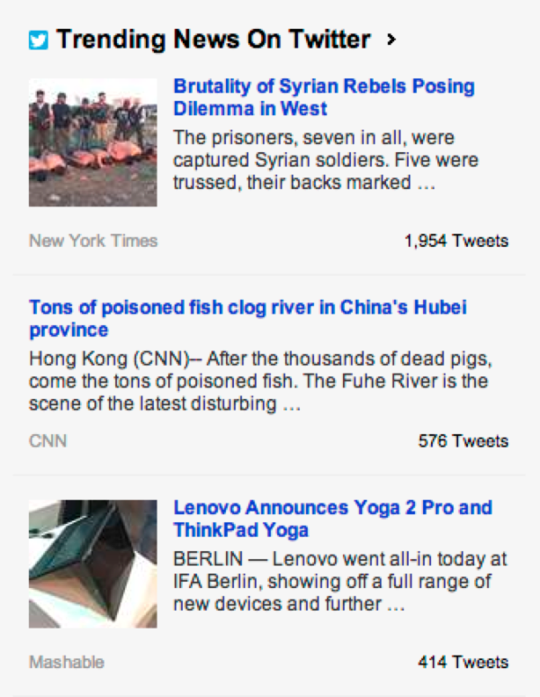 Bing News Now Features Trending Topics From Facebook & Twitter
