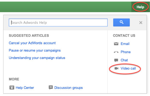 Google Adwords Rolls Out New Video Call Support Feature Using Hangouts