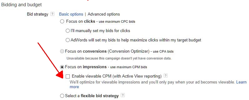 Google Quietly Debuts Viewable Impression CPM Bidding In AdWords