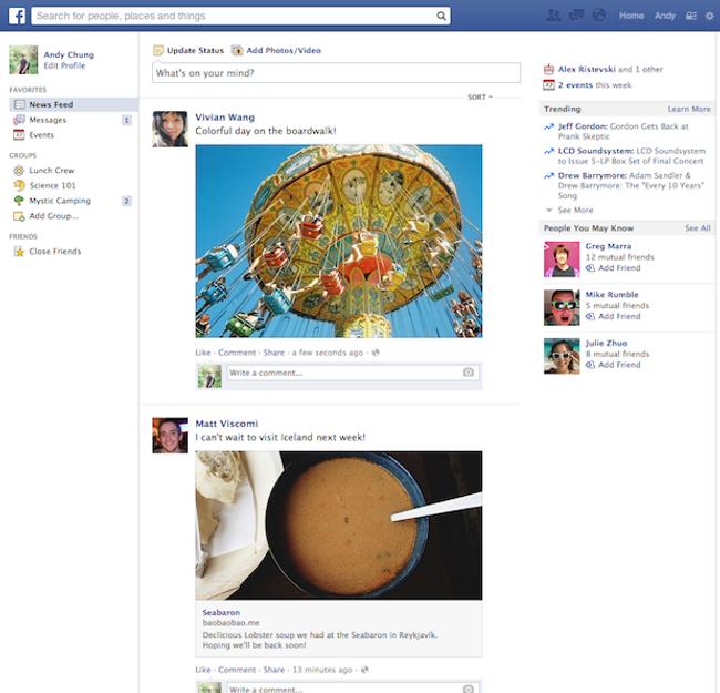 Back To The Basics: Newest Facebook Layout Quietly Kills The Beautiful ...