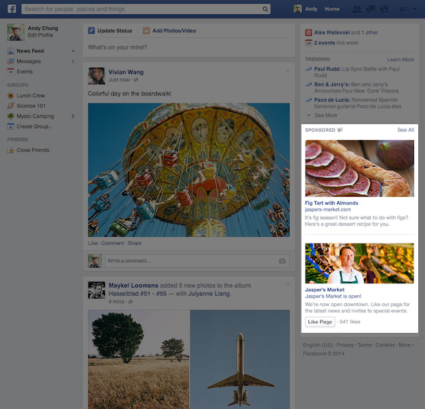 Improved Facebook Right Hand Ads Will Roll Out Next Week, Limited ...