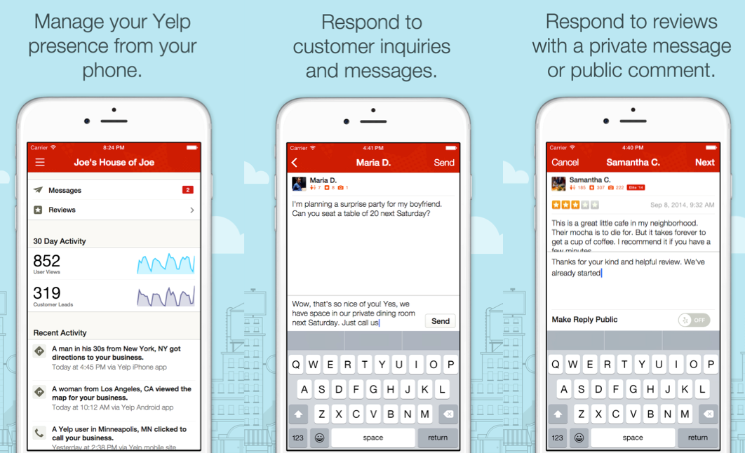 Yelp Introduces New App For Business Owners With Push Notifications