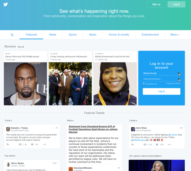 Twitter Changes Home Pages To Give Timeline Of Top Tweets
