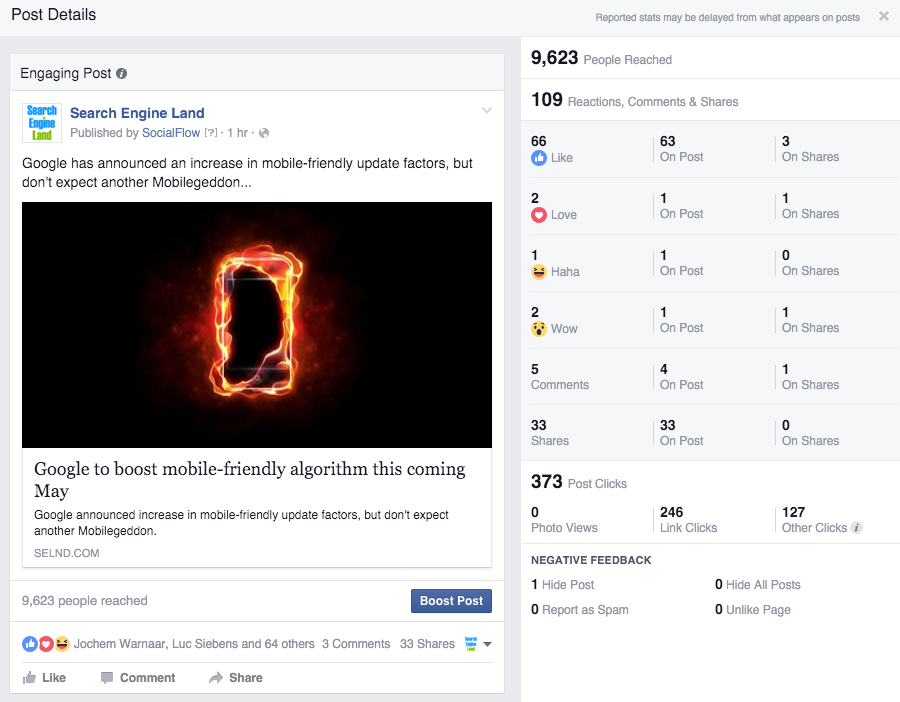 How to see who has shared your content on Facebook