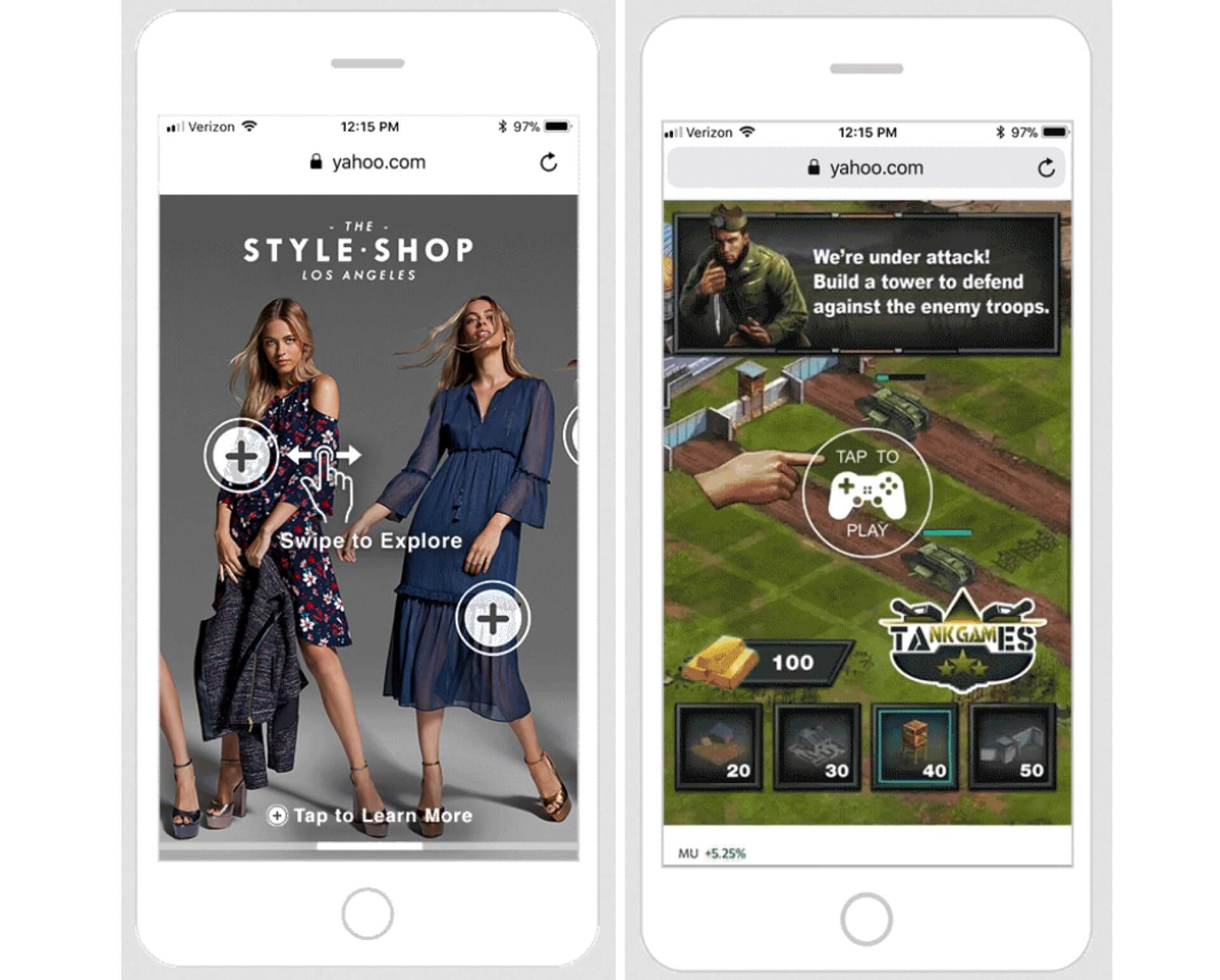 Verizon Media adds 2 native mobile ad features aimed at ecommerce and ...